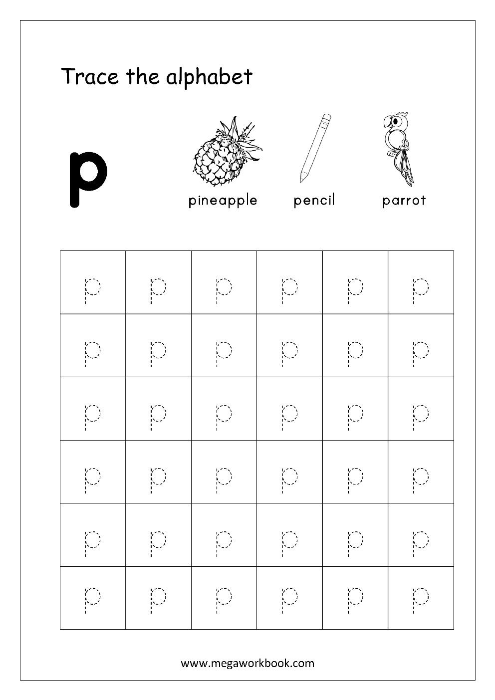 Alphabet Tracing Small Letters Alphabet Tracing Worksheets