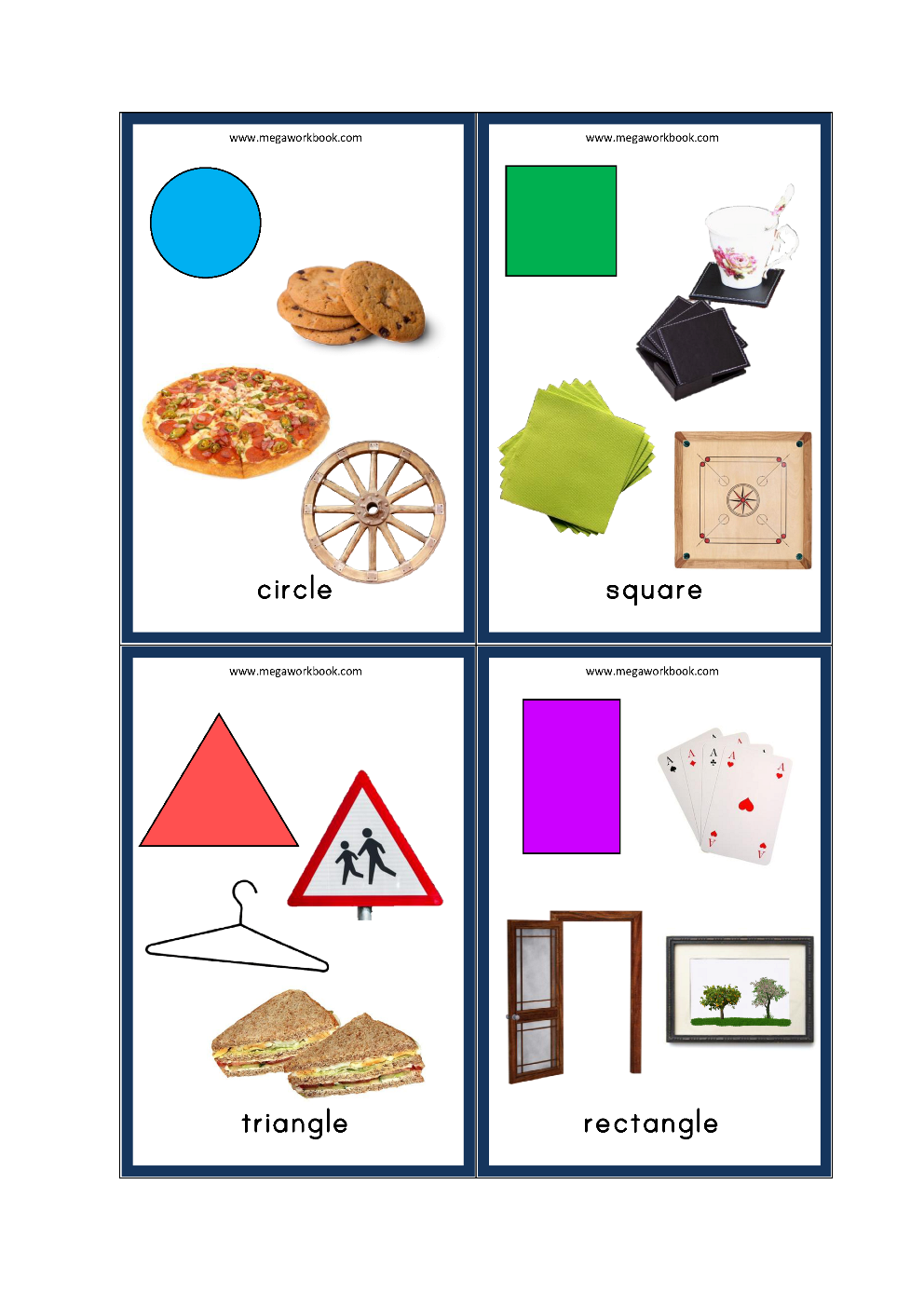 Shapes Flashcards Free Printable Shapes Flash Cards For Preschoolers