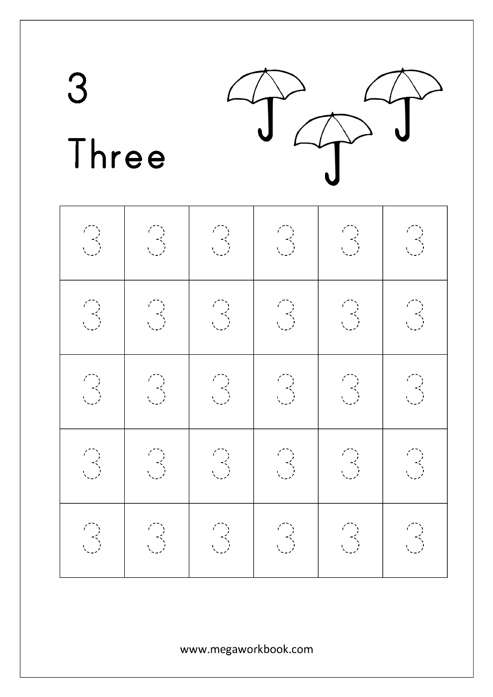 Free Printable Worksheets Tracing Numbers WERT SHEET