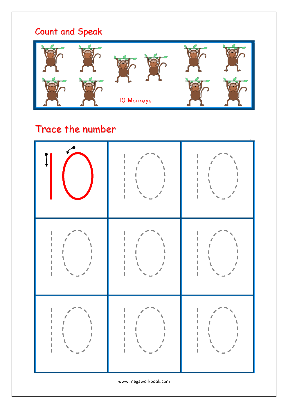 Number Tracing Tracing Numbers Number Tracing Worksheets Tracing