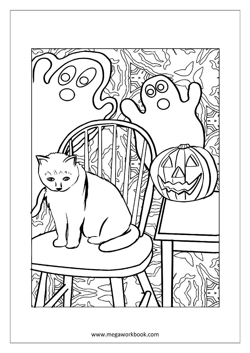 chair coloring sheet