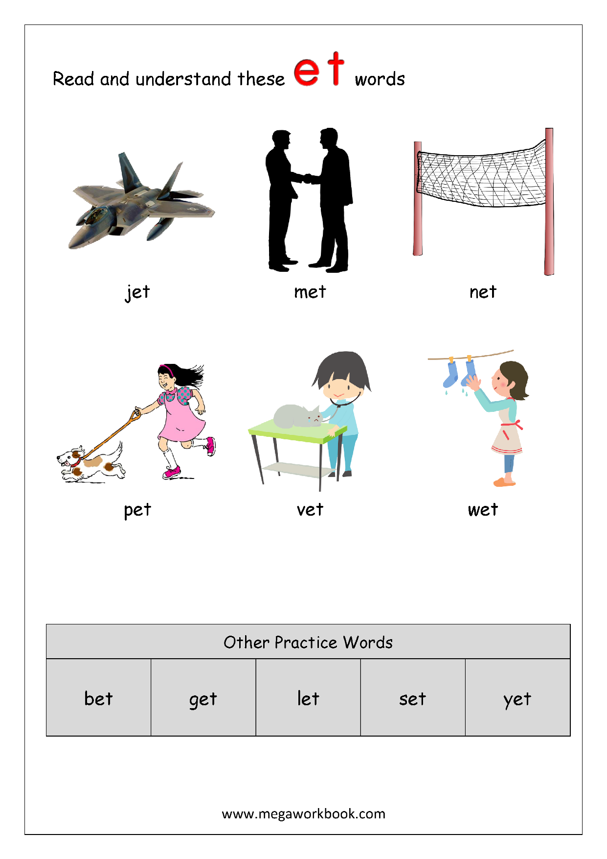 Cvc Words Objects Worksheets Word Family Worksheets Cvc