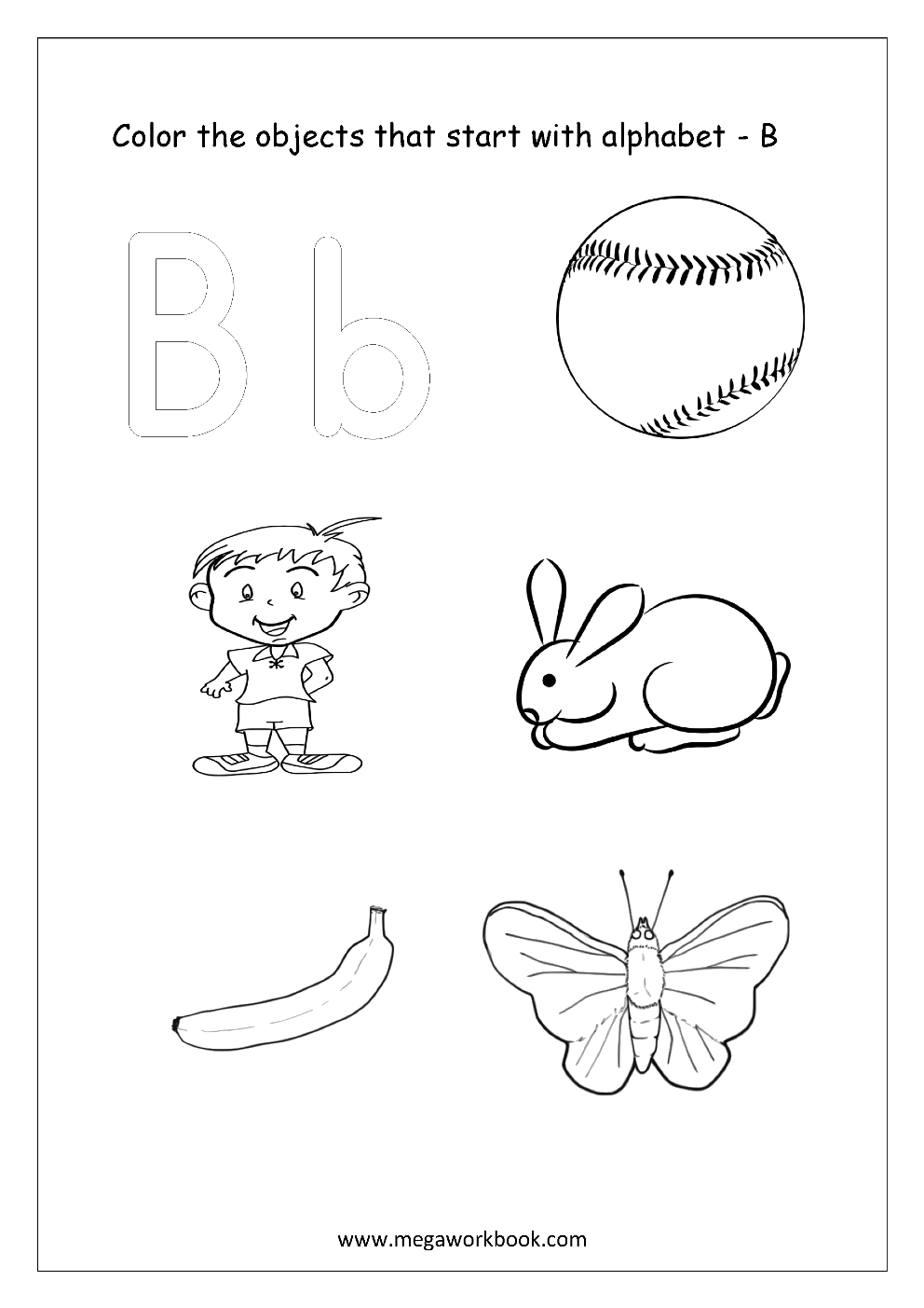 Letter Coloring Pages - Alphabet Coloring Pages, A to Z - ABC Coloring ...