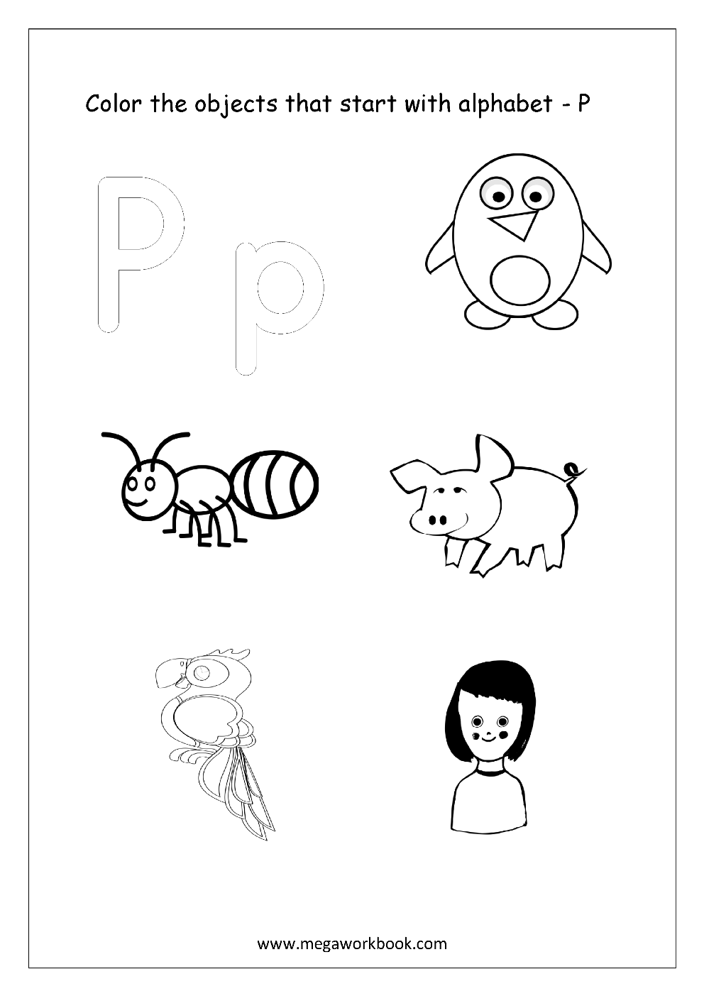 Letter Coloring Pages - Alphabet Coloring Pages, A to Z - ABC Coloring ...