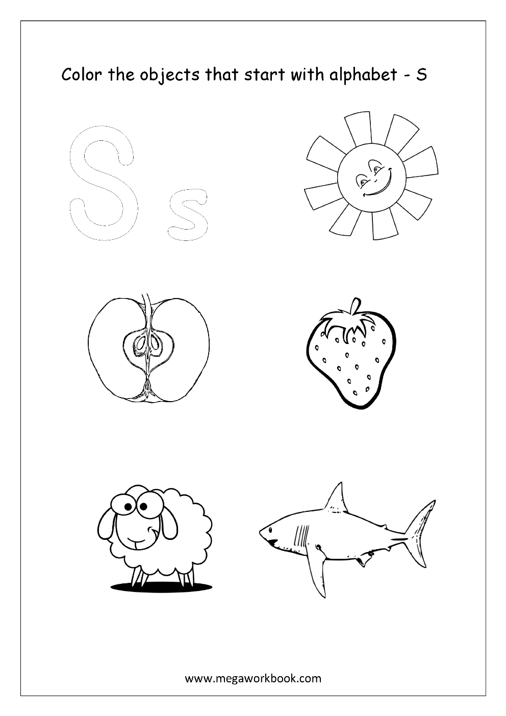 Alphabet Coloring Pages - A to Z Printable Letter Coloring Pages - ABC ...
