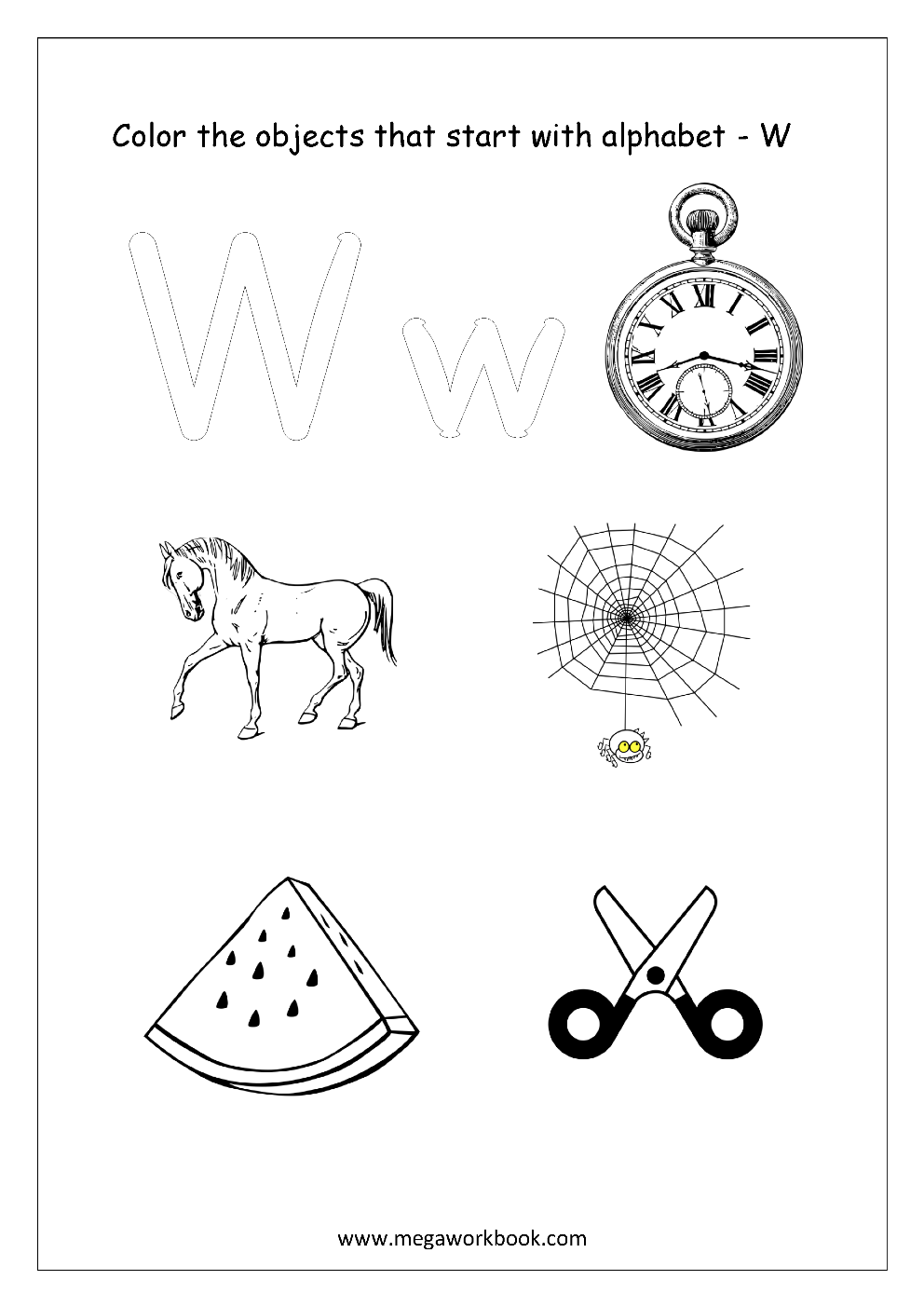 Alphabet Coloring Pages - A to Z Printable Letter Coloring Pages - ABC ...