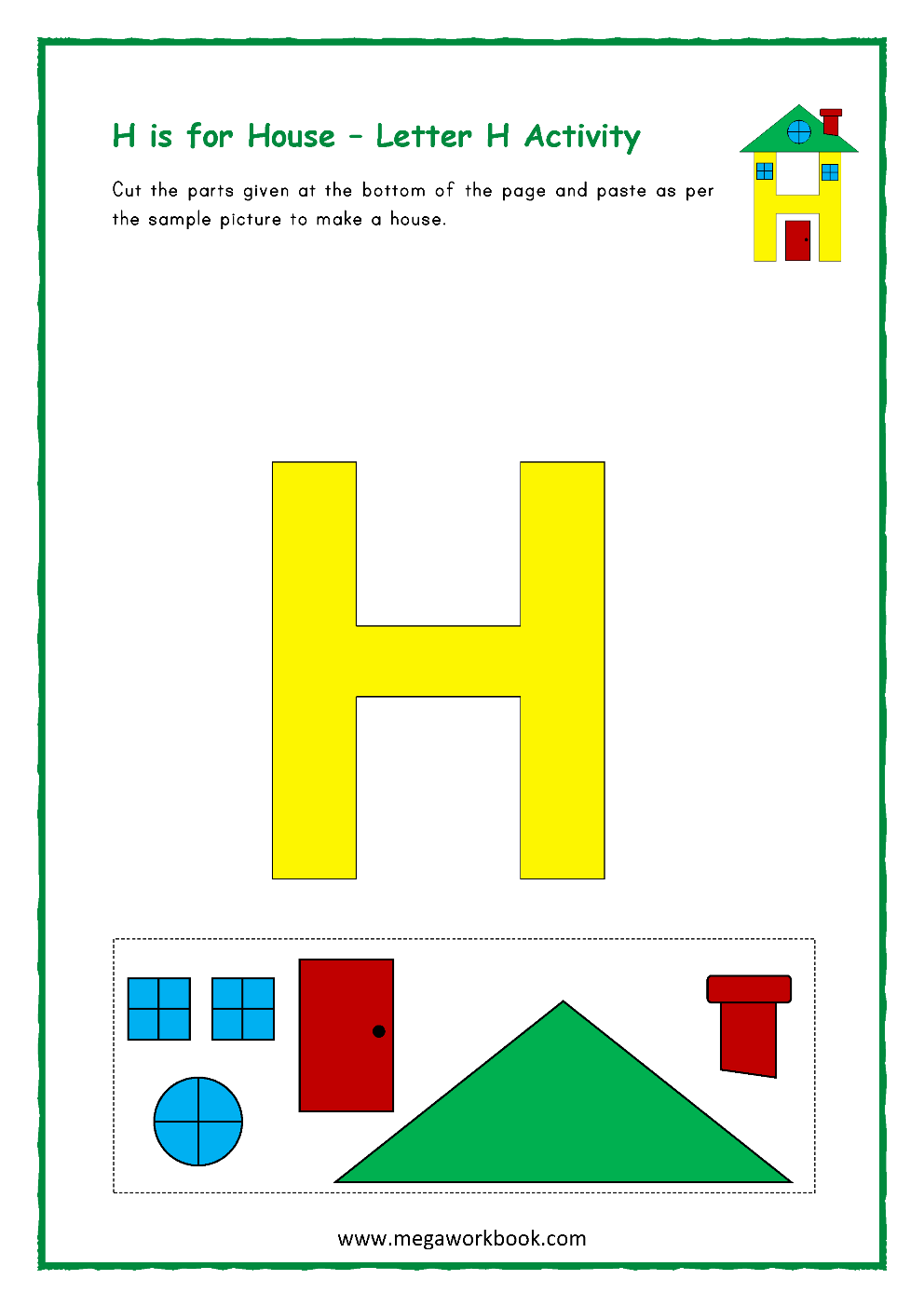 Printable Letter H Craft Printable Word Searches Printable Letter H Craft Printable Word Searches
