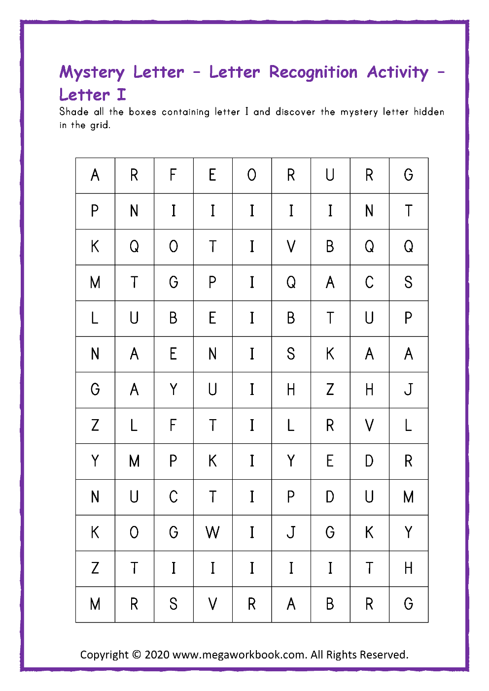 Letter I Worksheets - Letter I Crafts - Letter I Activities For ...