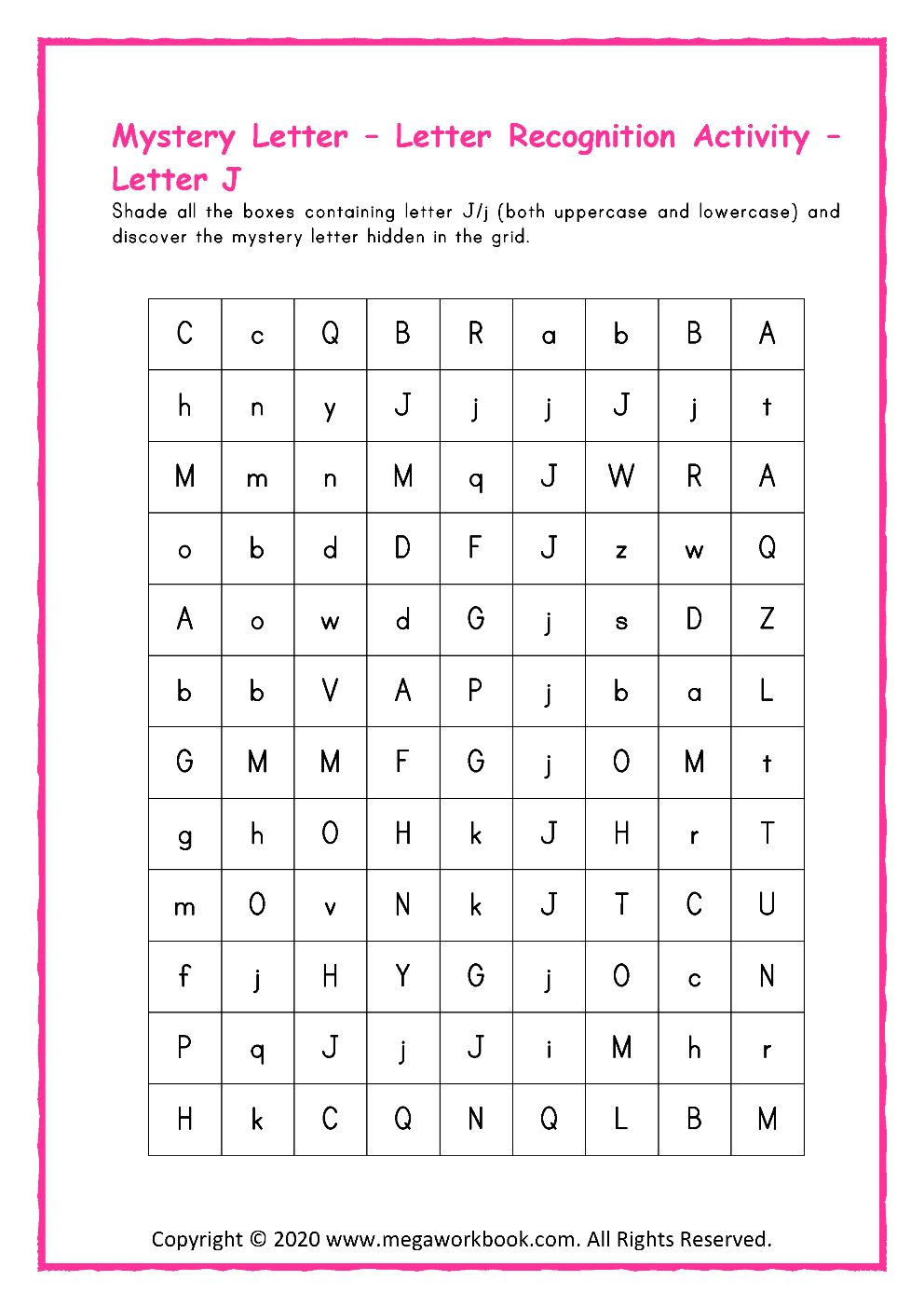 Letter J Worksheets - Letter J Crafts - Letter J Activities For ...