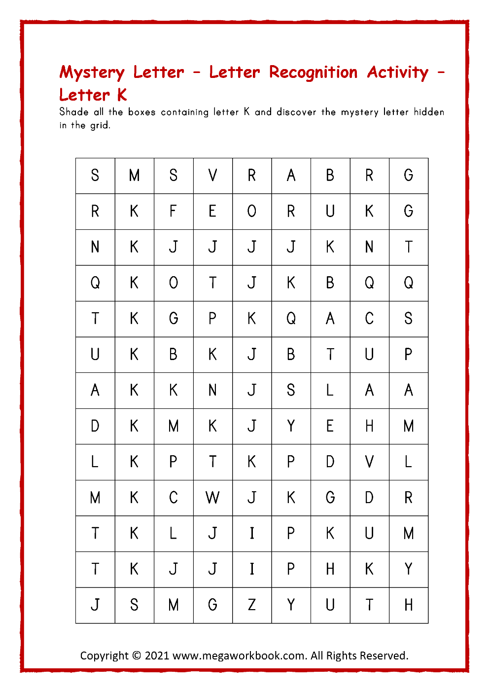 Letter K Worksheets - Letter K Activities For Preschoolers - Letter K Crafts - Letter K ...