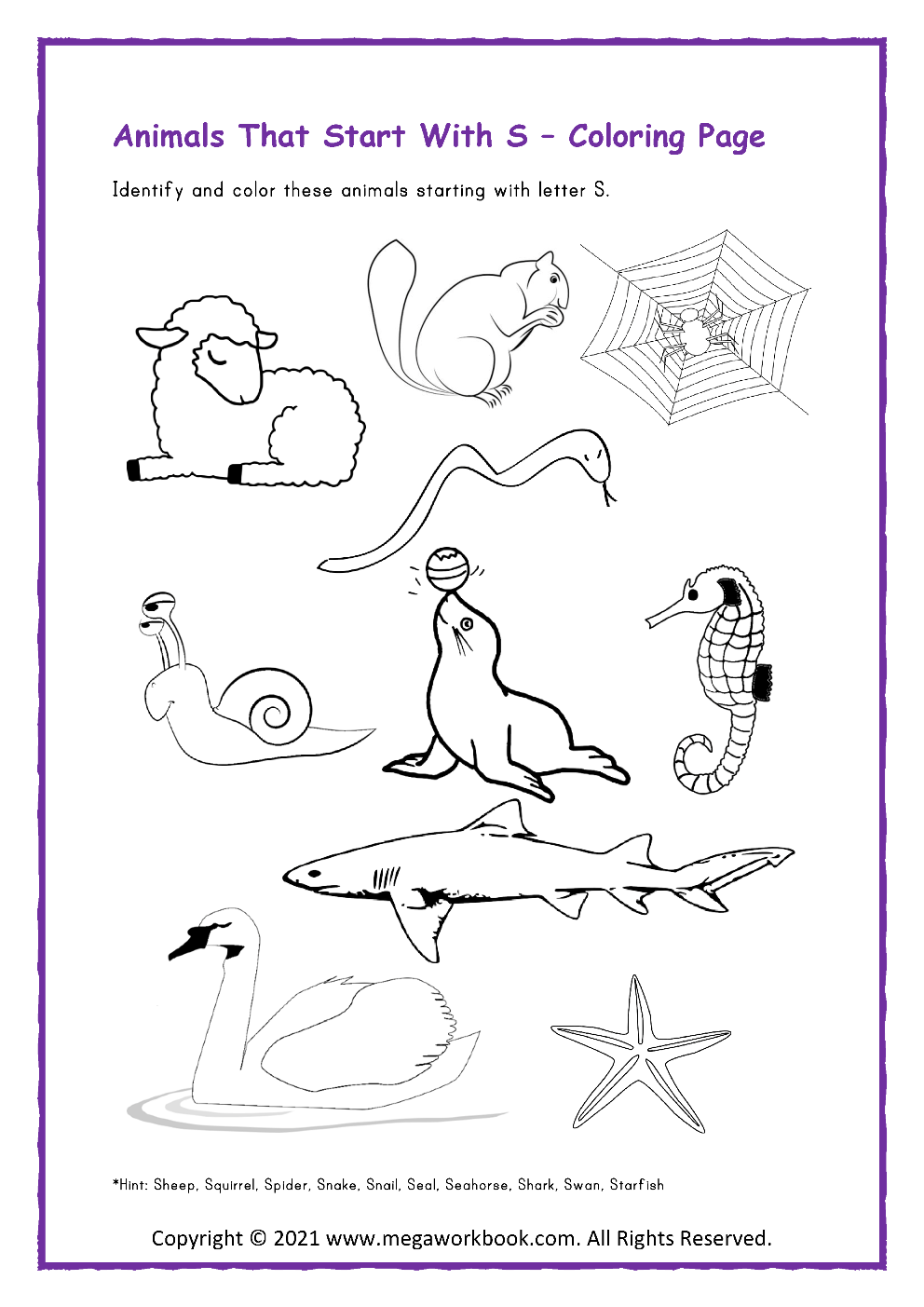 Letter S Activities for Preschool - Letter S Worksheets - Letter S ...