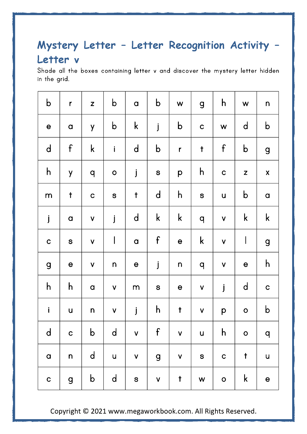 Letter V Activities for Preschool - Letter V Worksheets - Letter V ...