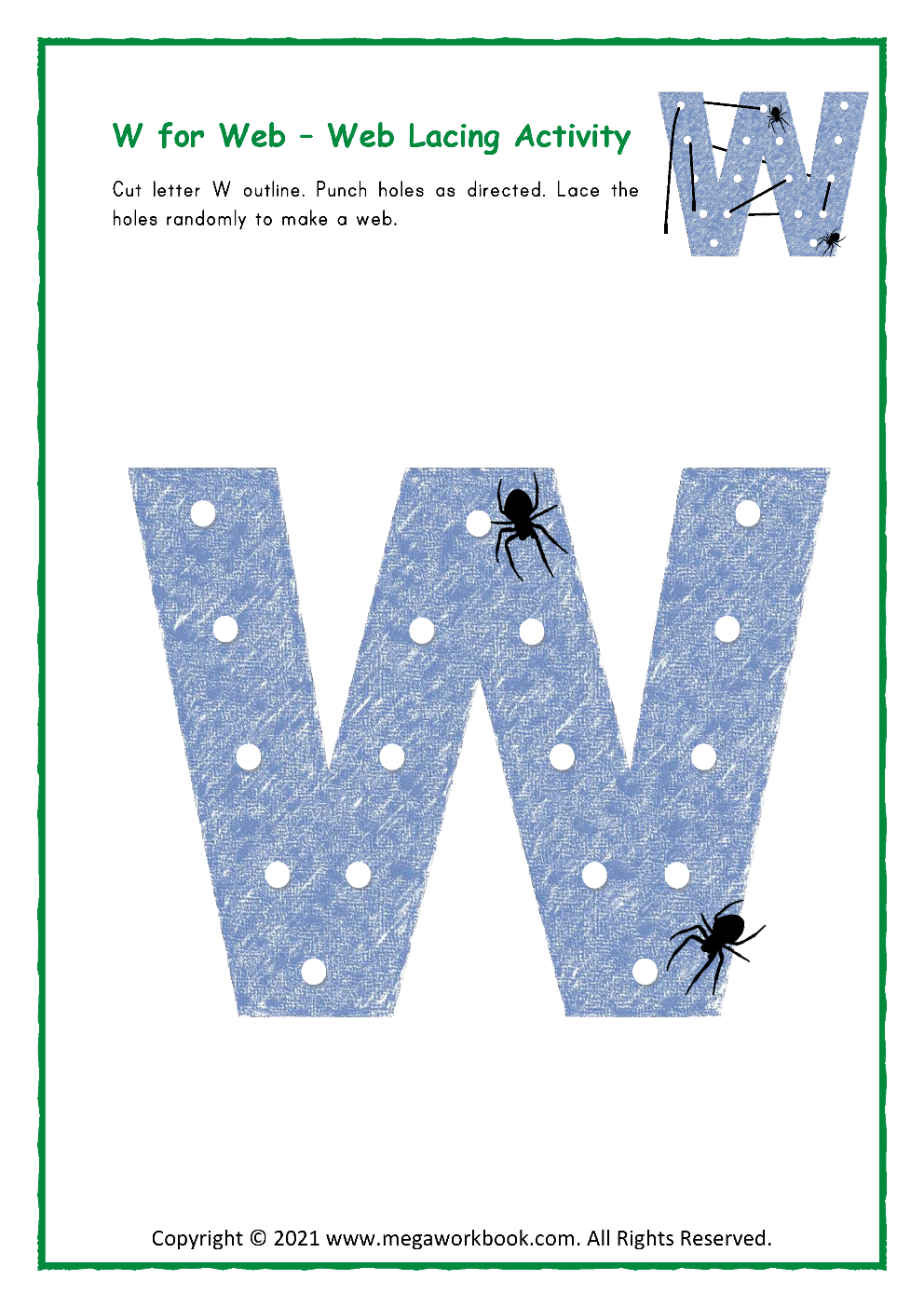 W Worksheets For Preschoolers