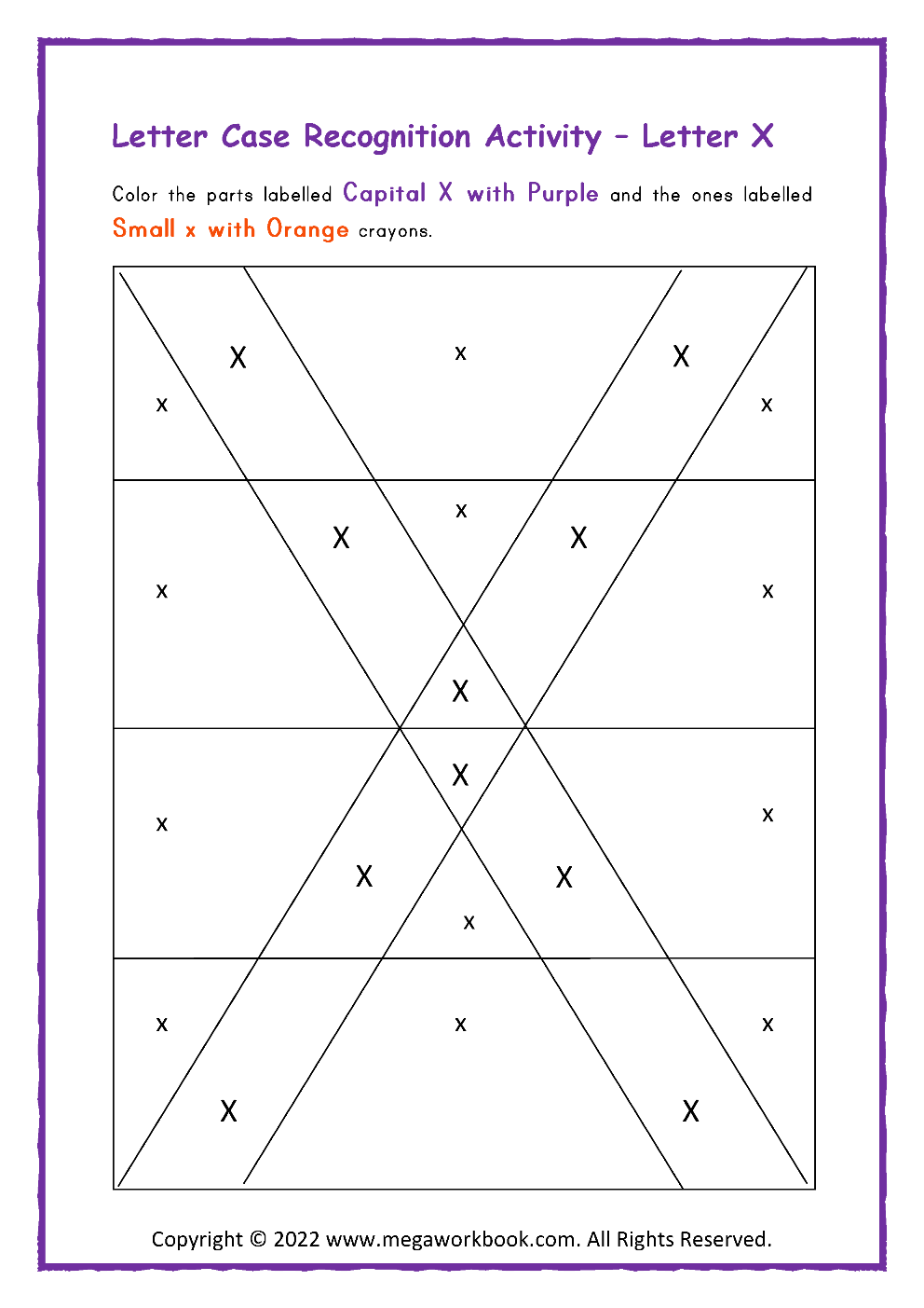 Letter X Activities for Preschool - Letter X Worksheets - Letter X ...