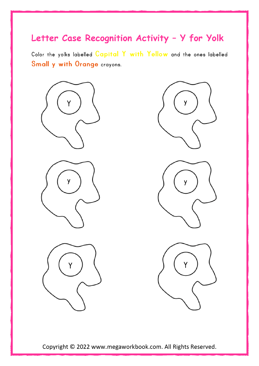 Letter Y Worksheets for Kindergarten - Letter Y Activities - Letter Y ...