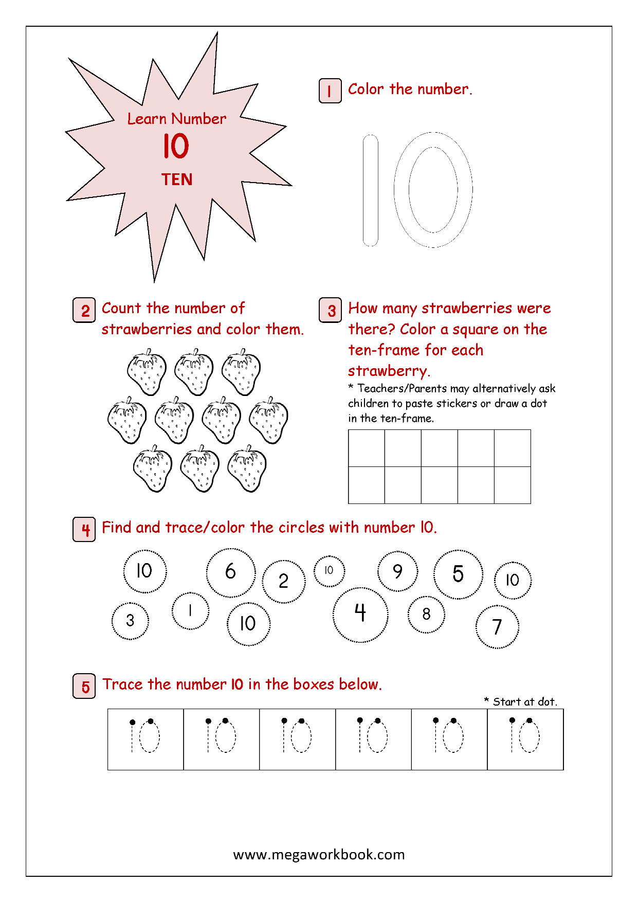 Free Printable Number Recognition 1 To 10 Activity Sheets Number Free Printable Number Recognition 1 To 10 Activity Sheets Number