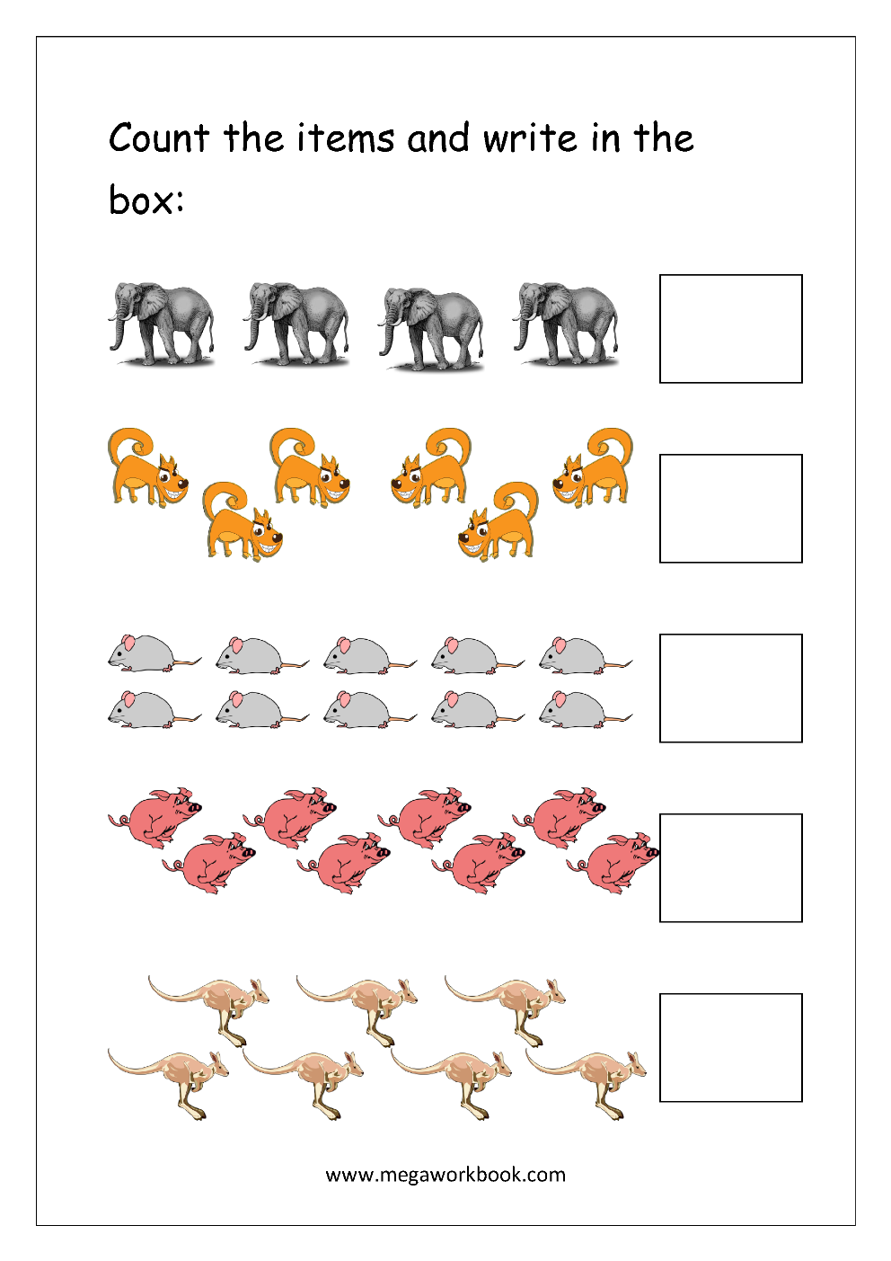 Number Counting Worksheets Math Counting Worksheets Free Counting