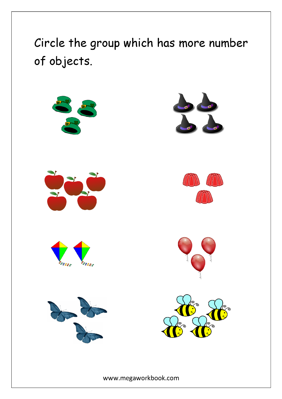 More And Less Worksheets Greater Than Less Than Worksheets For