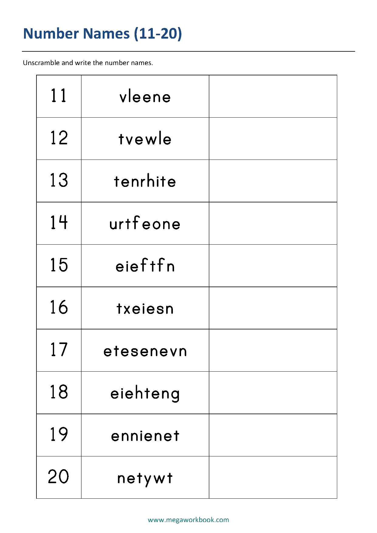 Number Names Worksheets Write Number In Words MegaWorkbook Number Names Worksheets Write Number In Words MegaWorkbook