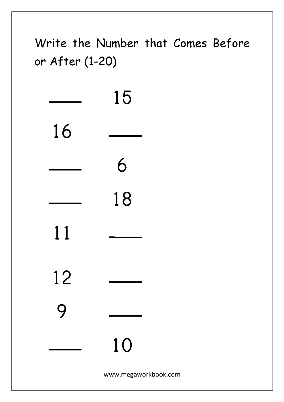 Put The Numbers In Order 11 20 Worksheet Twisty Noodle Assessment Ordering Zero To 20 