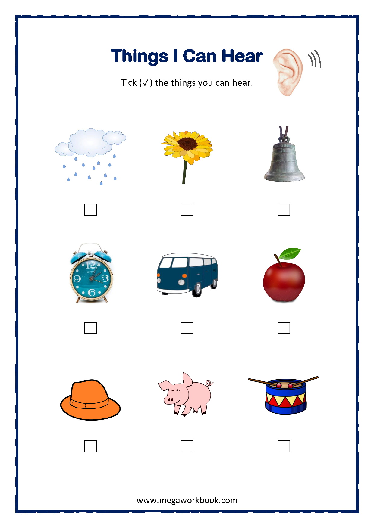 The Senses Worksheet 5 Senses Worksheets For Preschool And