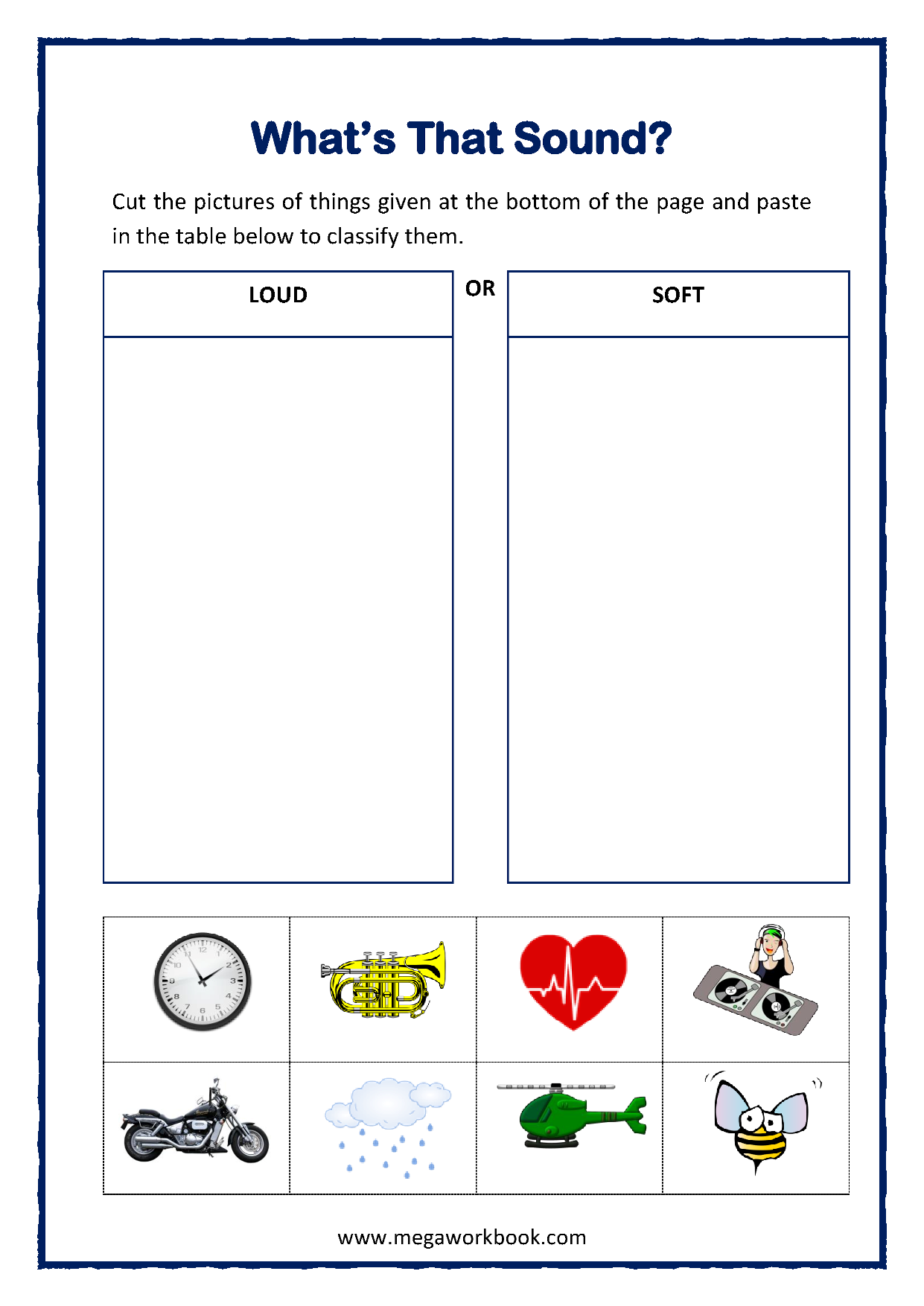 Five Senses Worksheets For Preschool And Kindergarten - MegaWorkbook