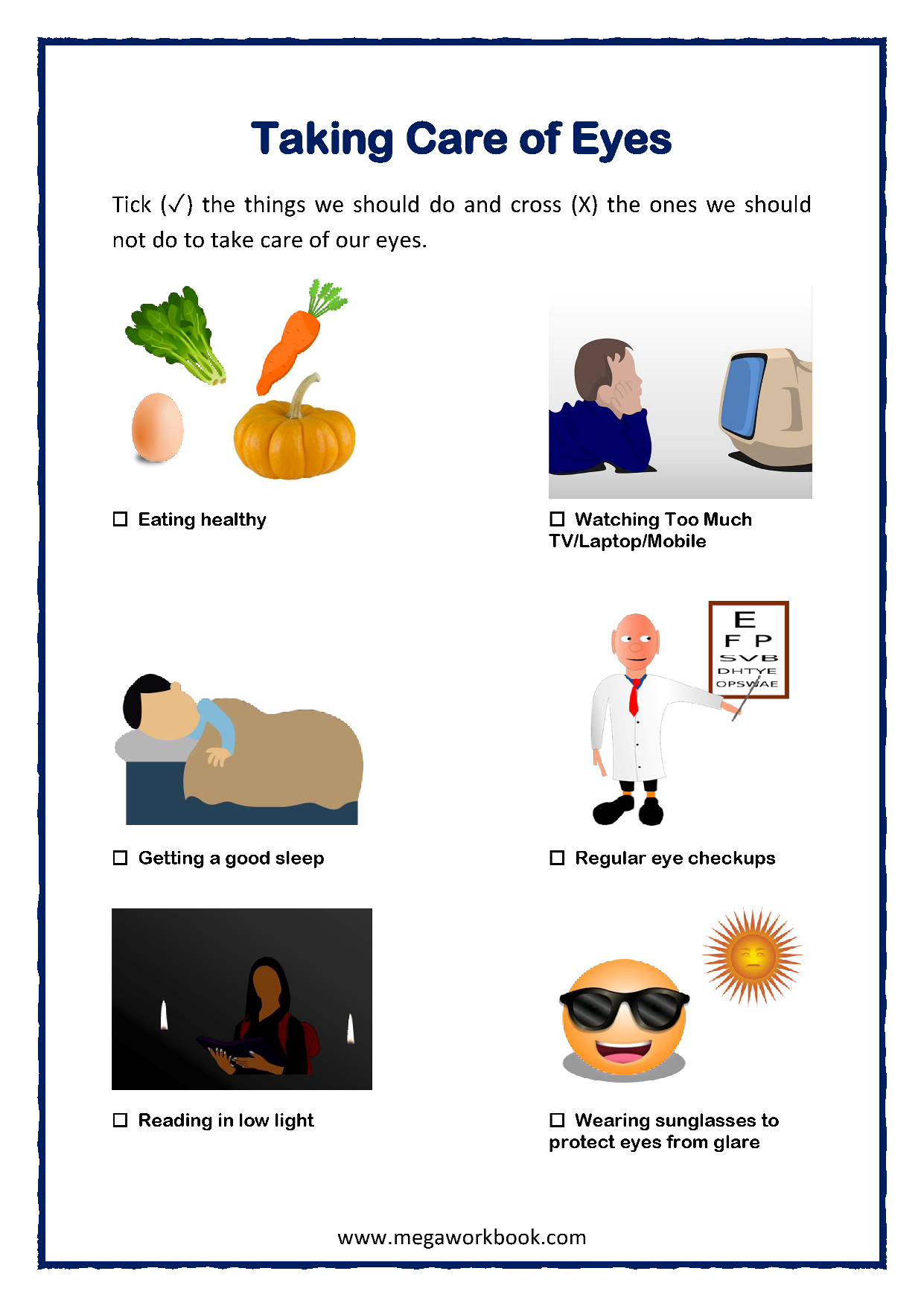 Five Senses Worksheets For Preschool And Kindergarten - MegaWorkbook