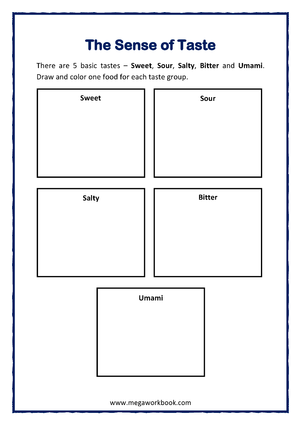 Five Senses Worksheets For Preschool And Kindergarten - MegaWorkbook